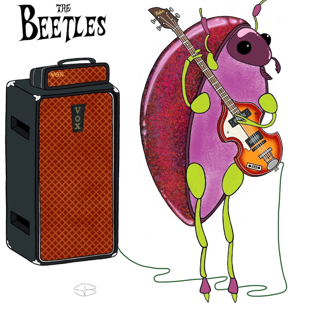 The Beatles (‘beetles’) - ‘paul’ - Original Digital A4 Artwork Print - Etsy