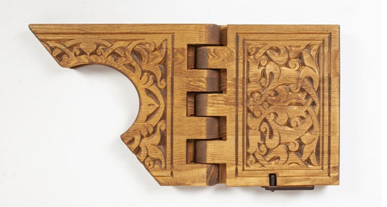 Decorative Book Stand Carved Cookbook Stand Handmade Book - Etsy