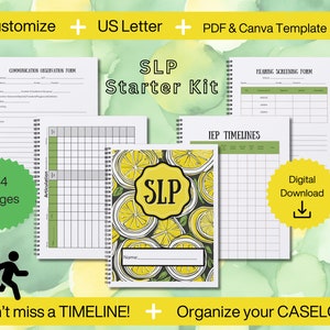 Editable Speech Therapy Starter Kit | Canva Template & PDF Download ...