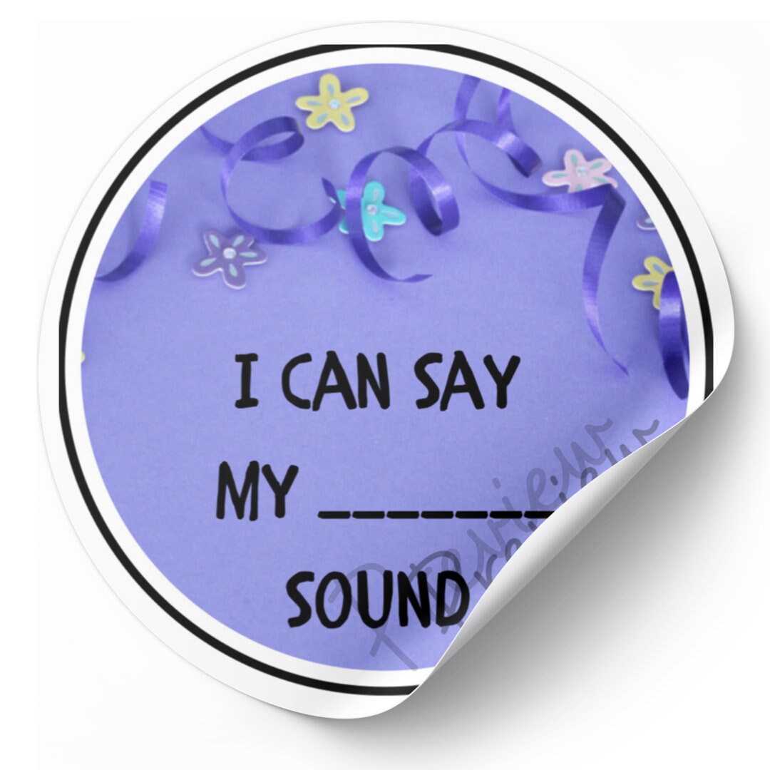 Speech Therapy Celebration Circle Stickersprintable Set of 36 Stickers ...