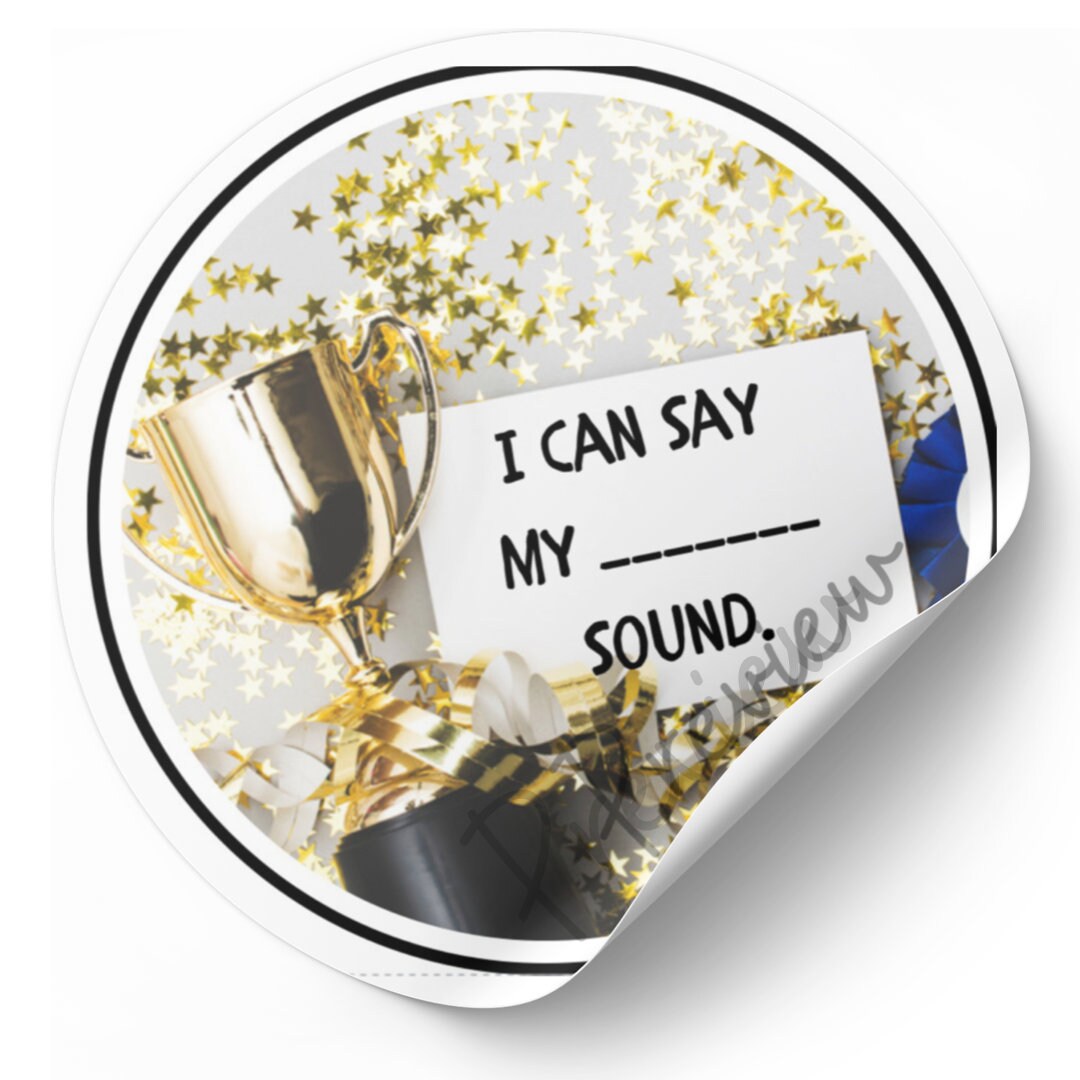 Speech Therapy Celebration Circle Stickersprintable Set of 36 Stickers ...