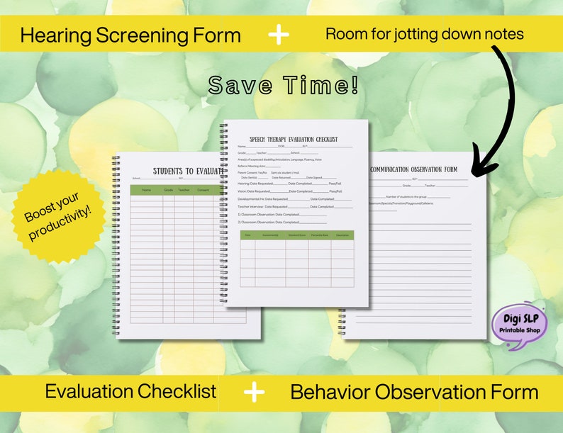 Editable Speech Therapy Starter Kit | Canva Template & PDF Download ...