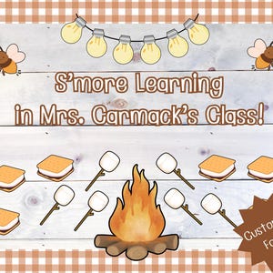 Printable Cozy Classroom Camping Themed Bulletin Board | Teacher Decor ...