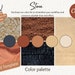 Rustic Stone Theme Branding Kit: Customizable Canva 5-color Palette Kit ...