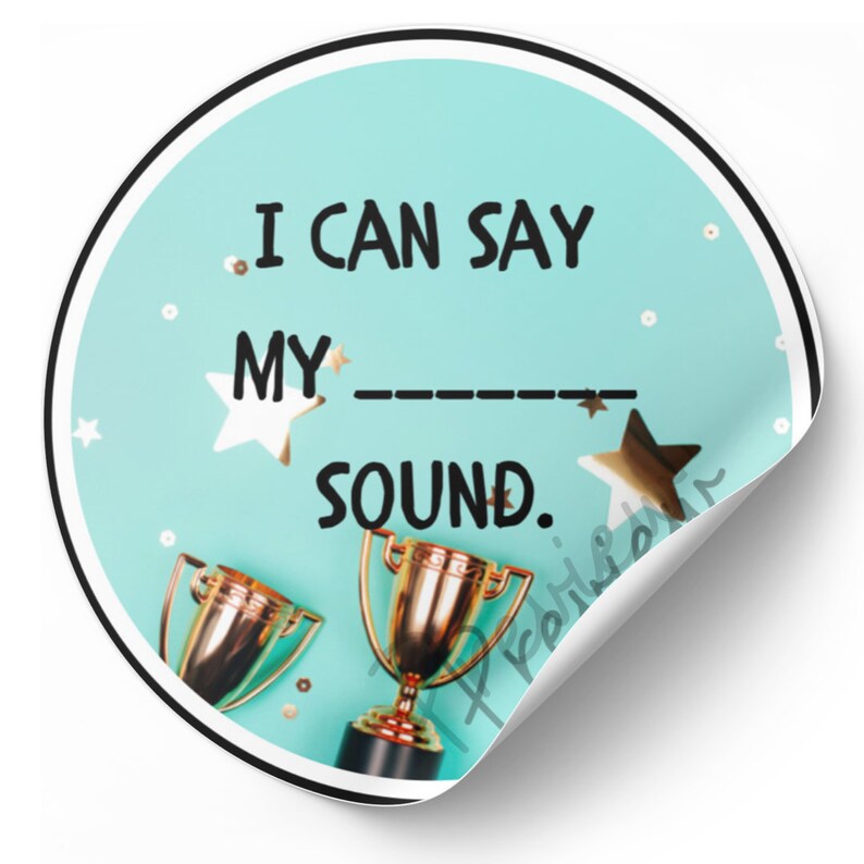 Speech Therapy Celebration Circle Stickersprintable Set of 36 Stickers ...