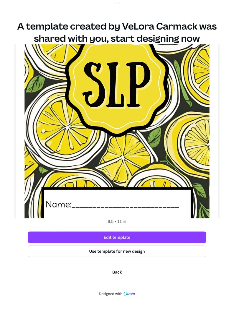 Editable Speech Therapy Starter Kit | Canva Template & PDF Download ...