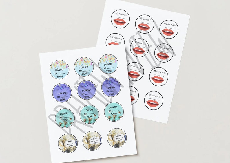 Speech Therapy Celebration Circle Stickersprintable Set of 36 Stickers ...