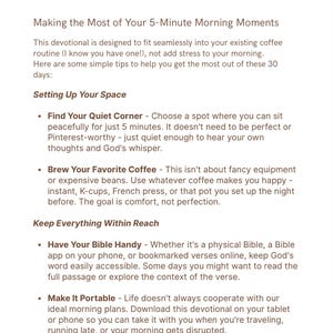 Printable 30 Day Bible Devotional | Coffee Themed | 5 Minutes | Bible ...