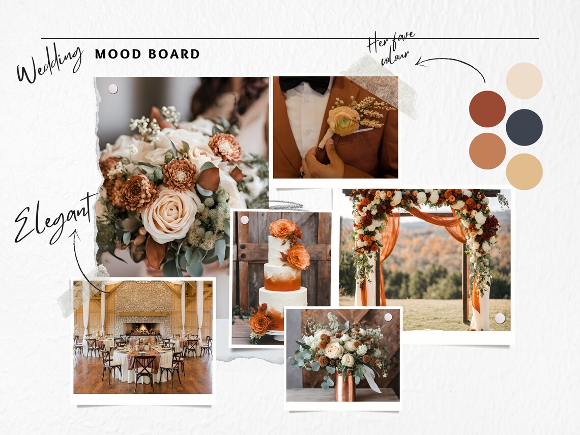 Rustic Stone Theme Branding Kit: Customizable Canva 5-color Palette Kit ...