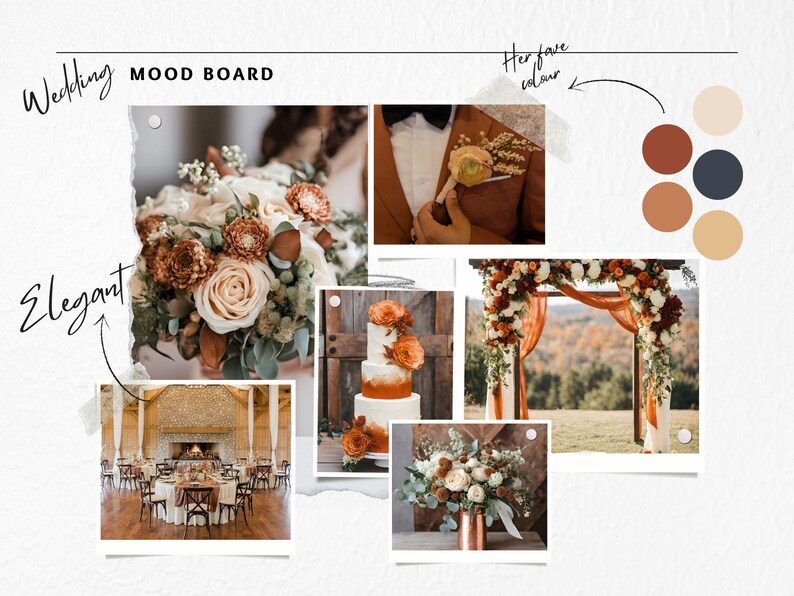 Rustic Stone Theme Branding Kit: Customizable Canva 5-color Palette Kit ...