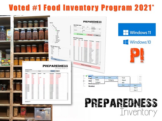 Preparedness Inventory BETA Organize and Track Your Food - Etsy
