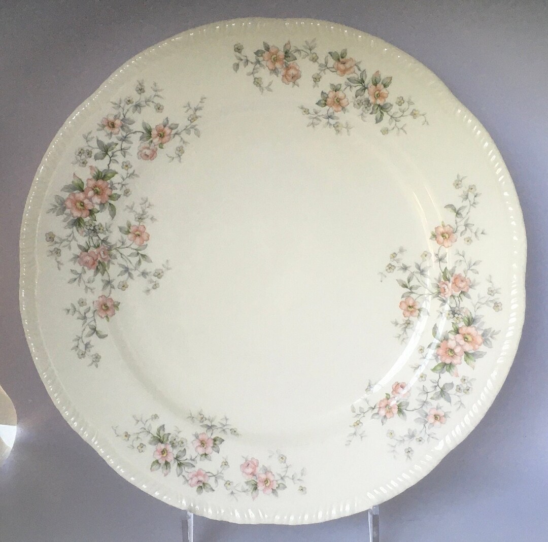 Antique 10" Plate Homer Laughlin Floral Pattern M42 N6 Floral Bouquet ...