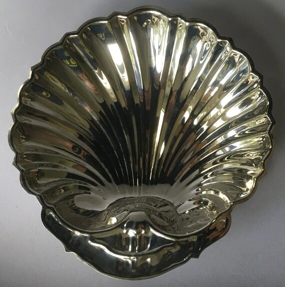 Silver Plate Elegant Clamshell Seashell Oyster Shell … - Gem