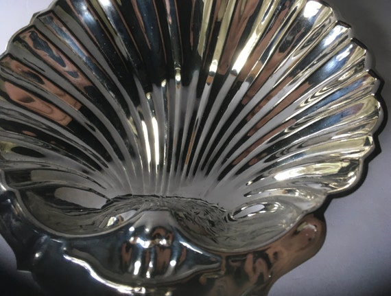 Silver Plate Elegant Clamshell Seashell Oyster Shell … - Gem