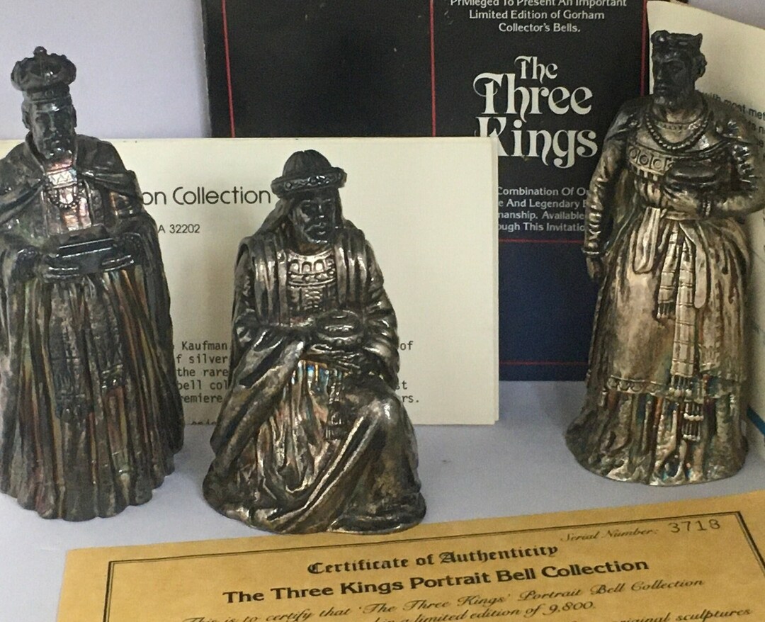 Authentic Three Kings Portrait Bell Collection by Mico Kaufman Gorham ...