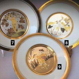 The Japanese Floral Calendar Chokin Plate Collection by the Hamilton ...