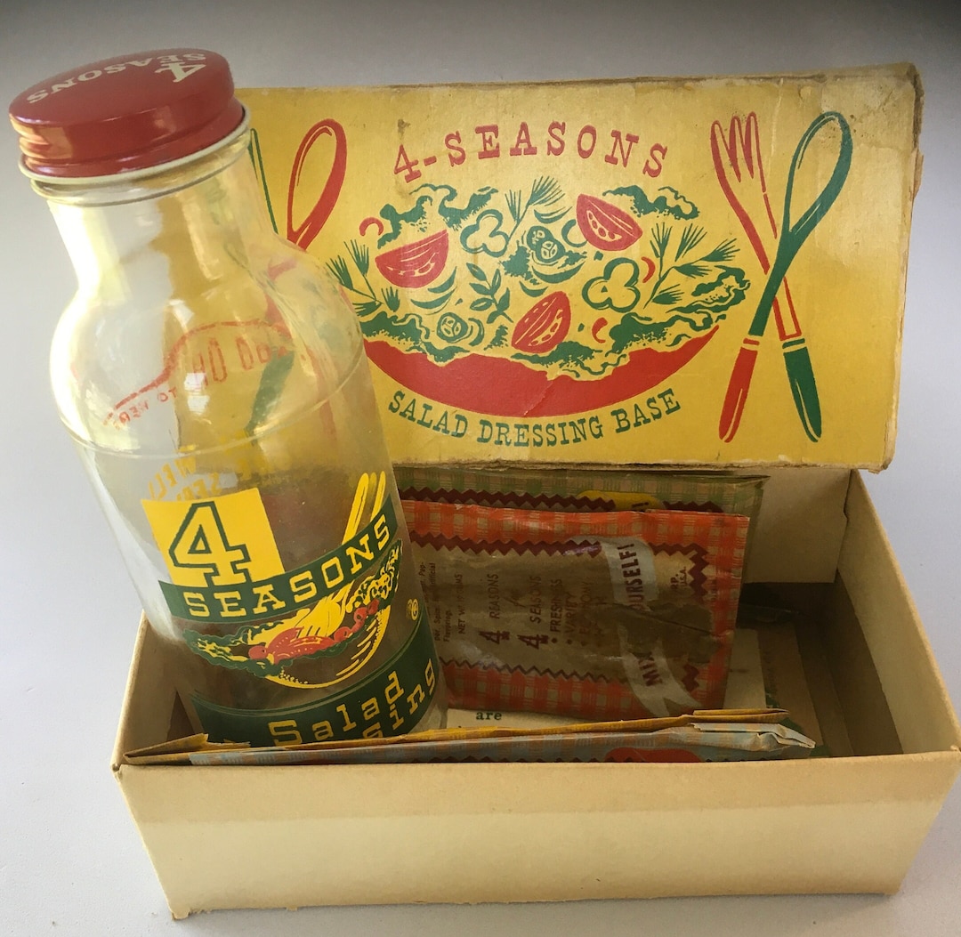 Vintage 4-seasons Salad Dressing Base Bottle Seasoning Display - Etsy