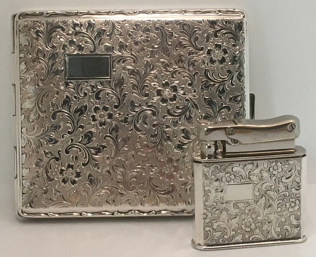 Classic and Elegant Alpaca Hoka German Silver Cigarette Case & Ibelo ...