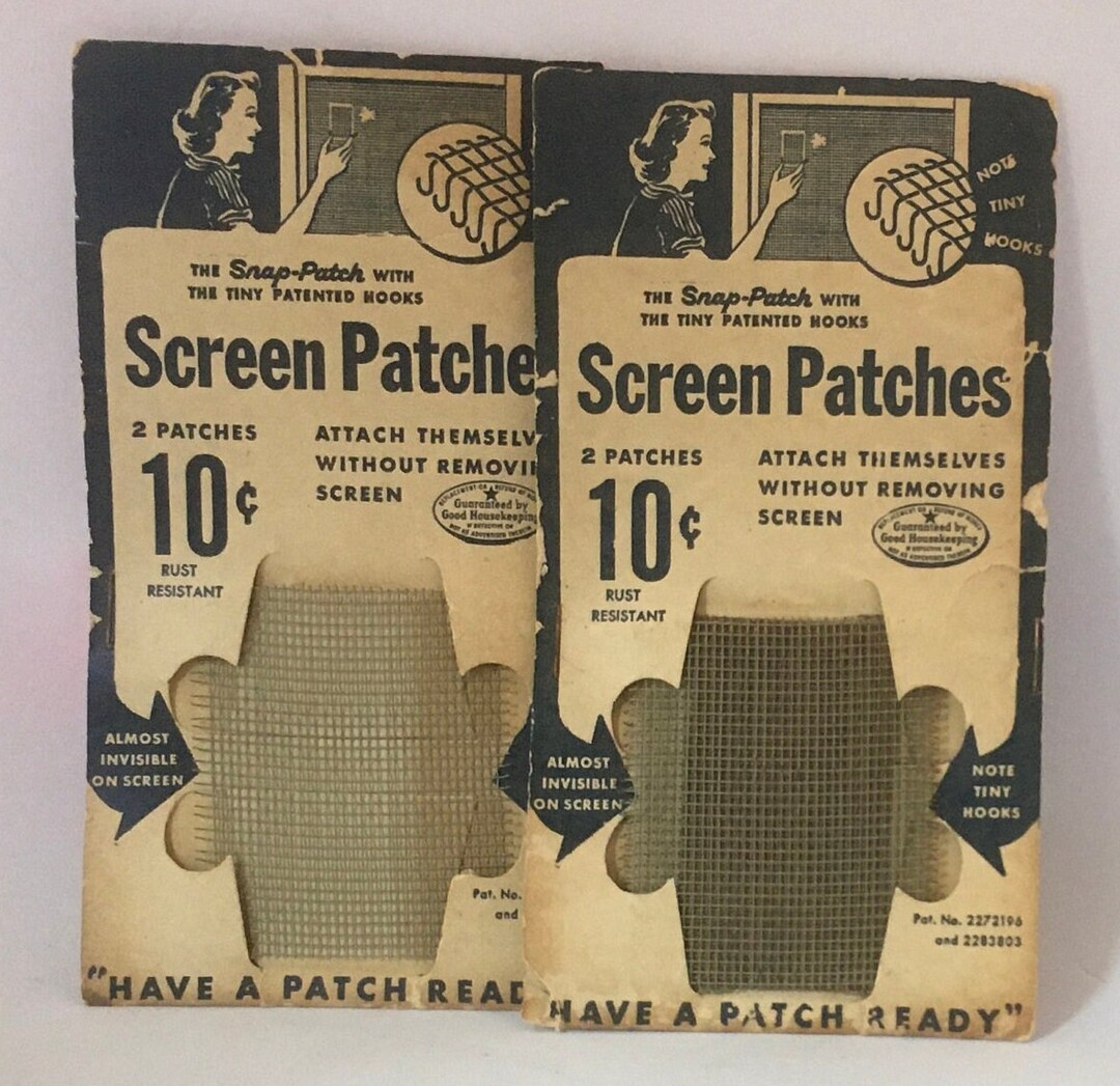 Vintage Screen Patches Snap-patch 10 Cent Good Housekeeping Advertising ...