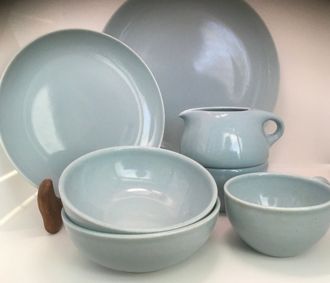 Choice Iroquois Casual China by Russel Wright Glossy Blue Dishes Plate ...