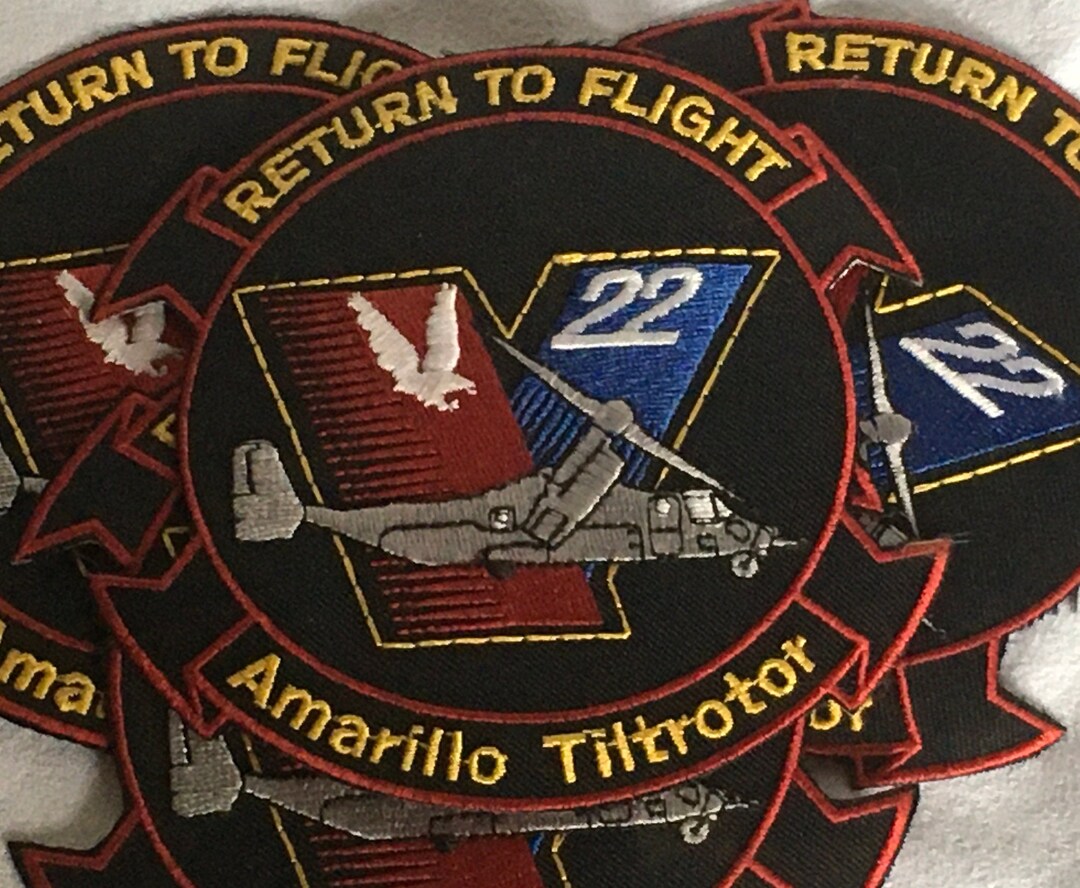 Patch Amarillo Tiltrotor Return to Flight Embroidered Patch Eagle 22 ...