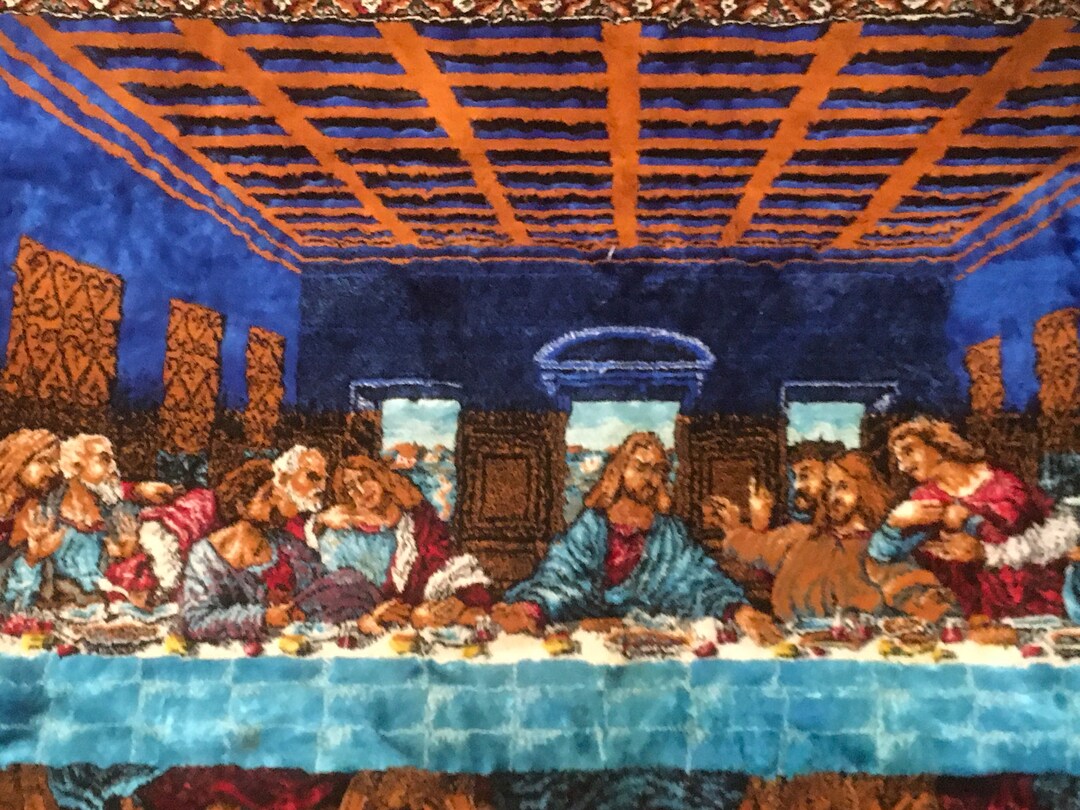 Beautiful Leonardo Da Vinci’s Famous Last Supper Large Wall Tapestry ...