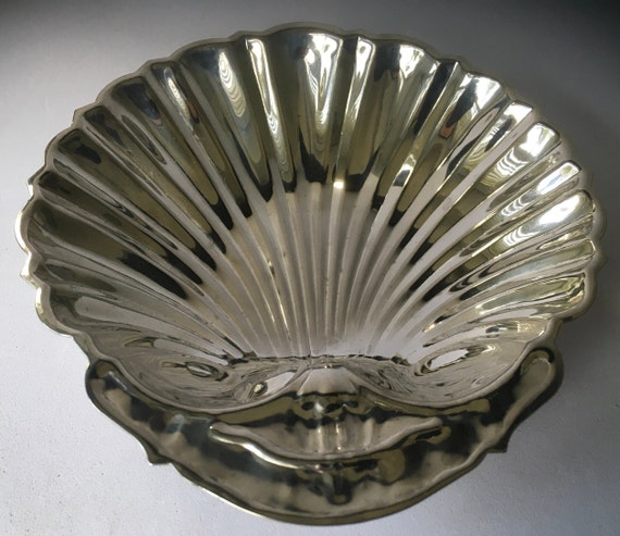 Silver Plate Elegant Clamshell Seashell Oyster Shell … - Gem