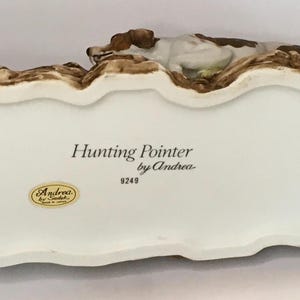 Beautiful Rare “hunting Pointer” Andrea by Sadek Bisque Porcelain ...