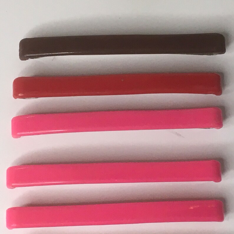 Set Vintage Midcentury Hairstyle Colorful Goody Barrettes Cordless ...