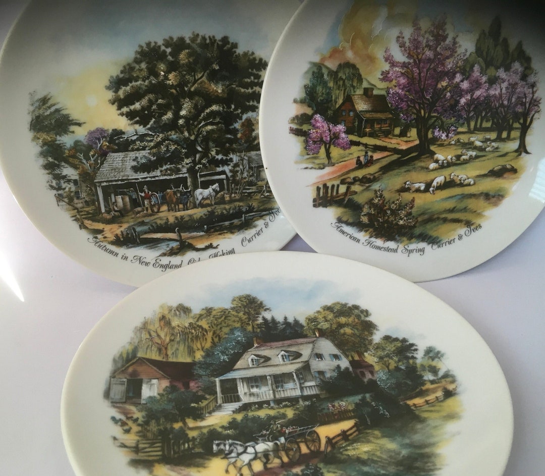 Currier & Ives American Homestead Collection Decorative Plates Summer ...