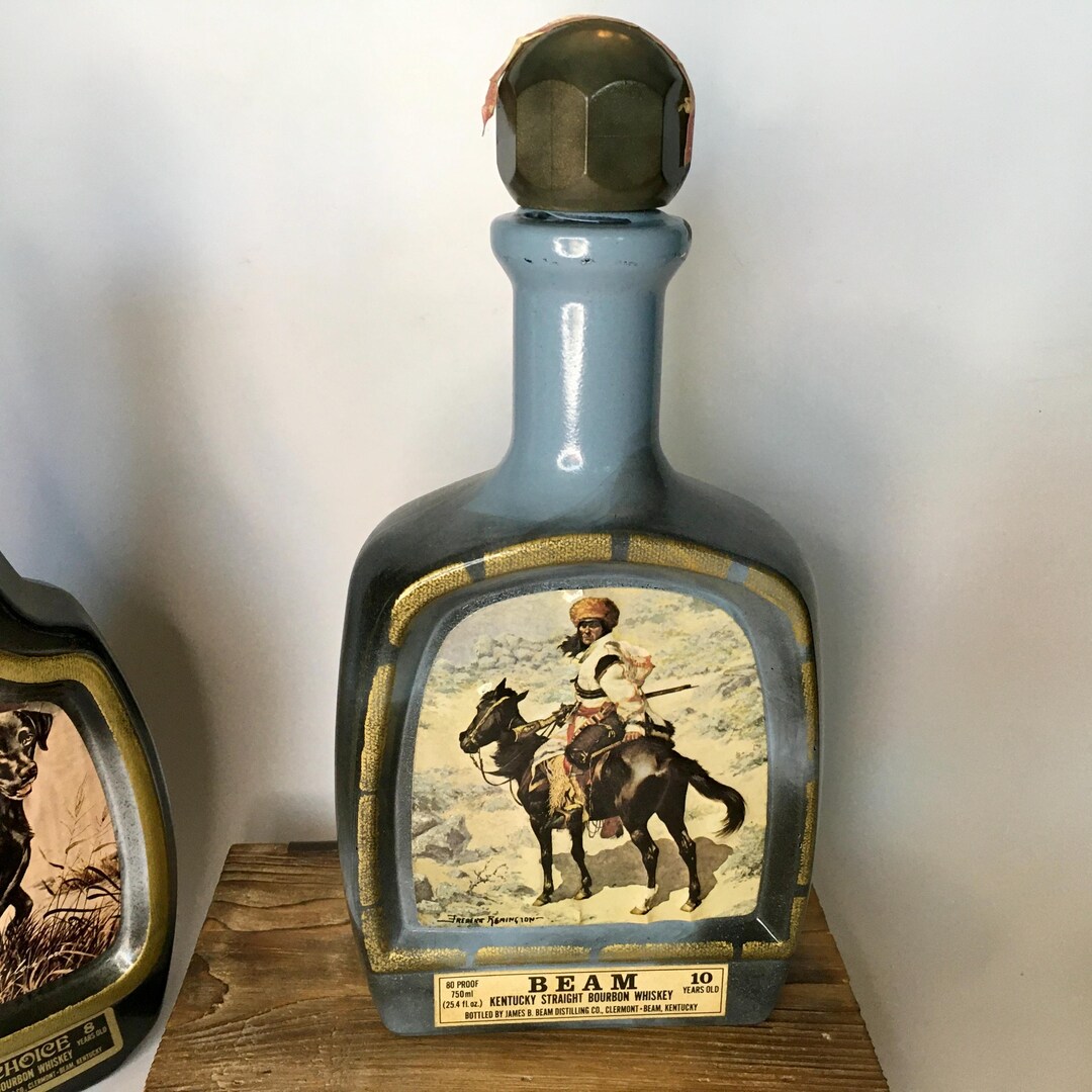 Vintage Jim Beam Whiskey Bottle Beams Choice Decanter Frederic ...