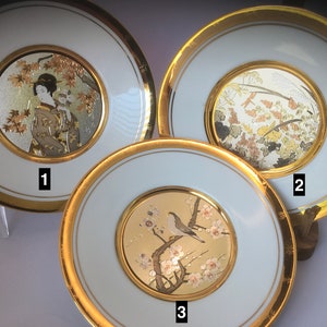 The Japanese Floral Calendar Chokin Plate Collection by the Hamilton ...