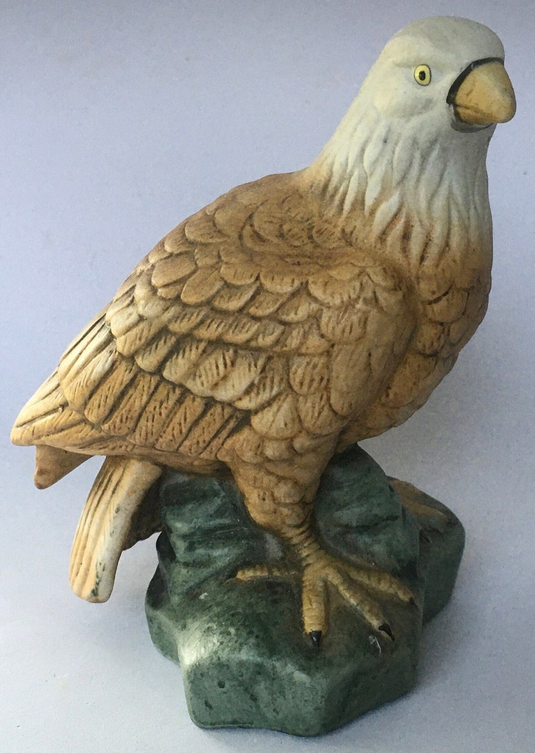 Vintage Detailed Painted Ceramic Bald Eagle Figurine Curio - Etsy