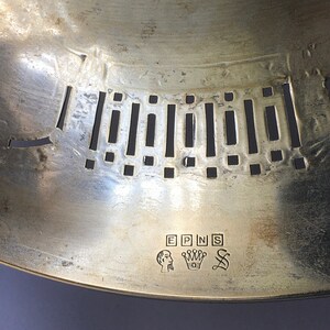 Unique Pedestal Shefield Silver of Brooklyn Serving Platter Pierced ...