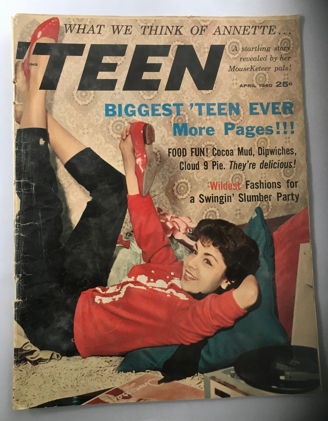 TEEN Magazine Annette Funicello Mid-century Advertising, Mouseketeer ...
