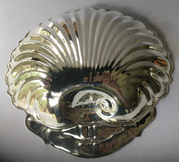 Silver Plate Elegant Clamshell Seashell Oyster Shell … - Gem