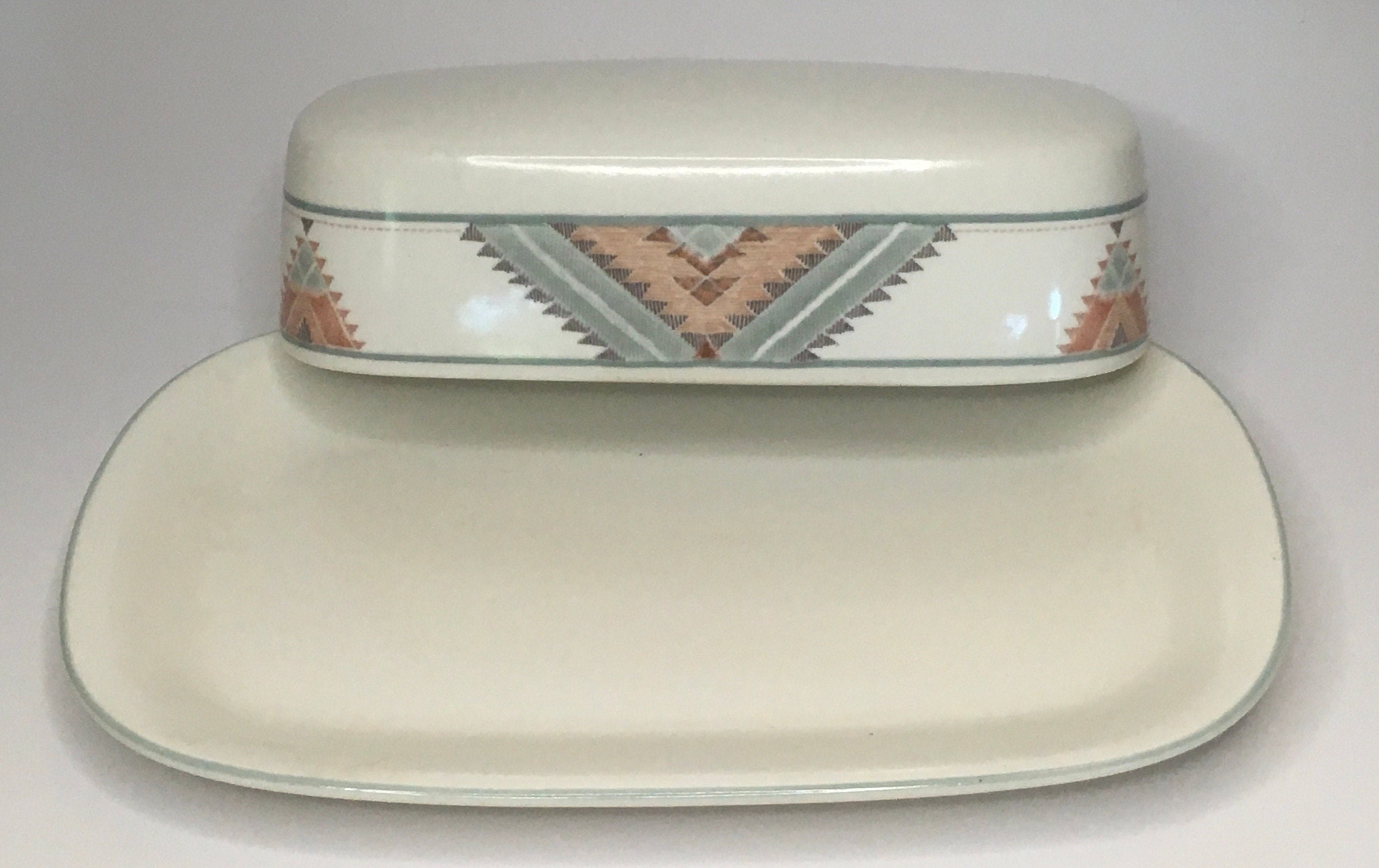 Mikasa Intaglio Santa Fe Pastel Southwest Aztec Style Tableware Thermos ...