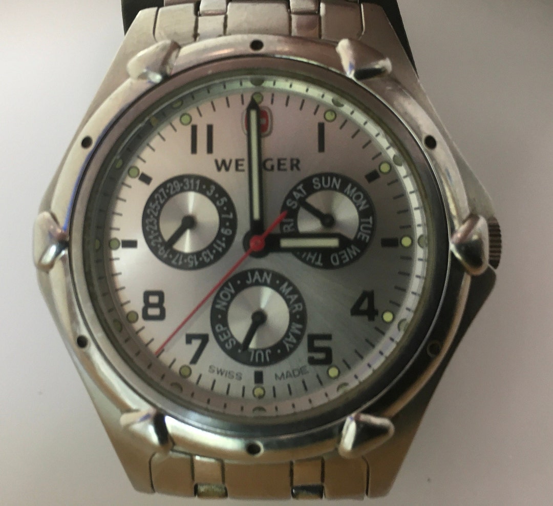 Wenger Swiss Army Watch Stainless Steel Wristwatch Swiss - Etsy