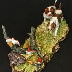 Beautiful Rare “hunting Pointer” Andrea by Sadek Bisque Porcelain ...
