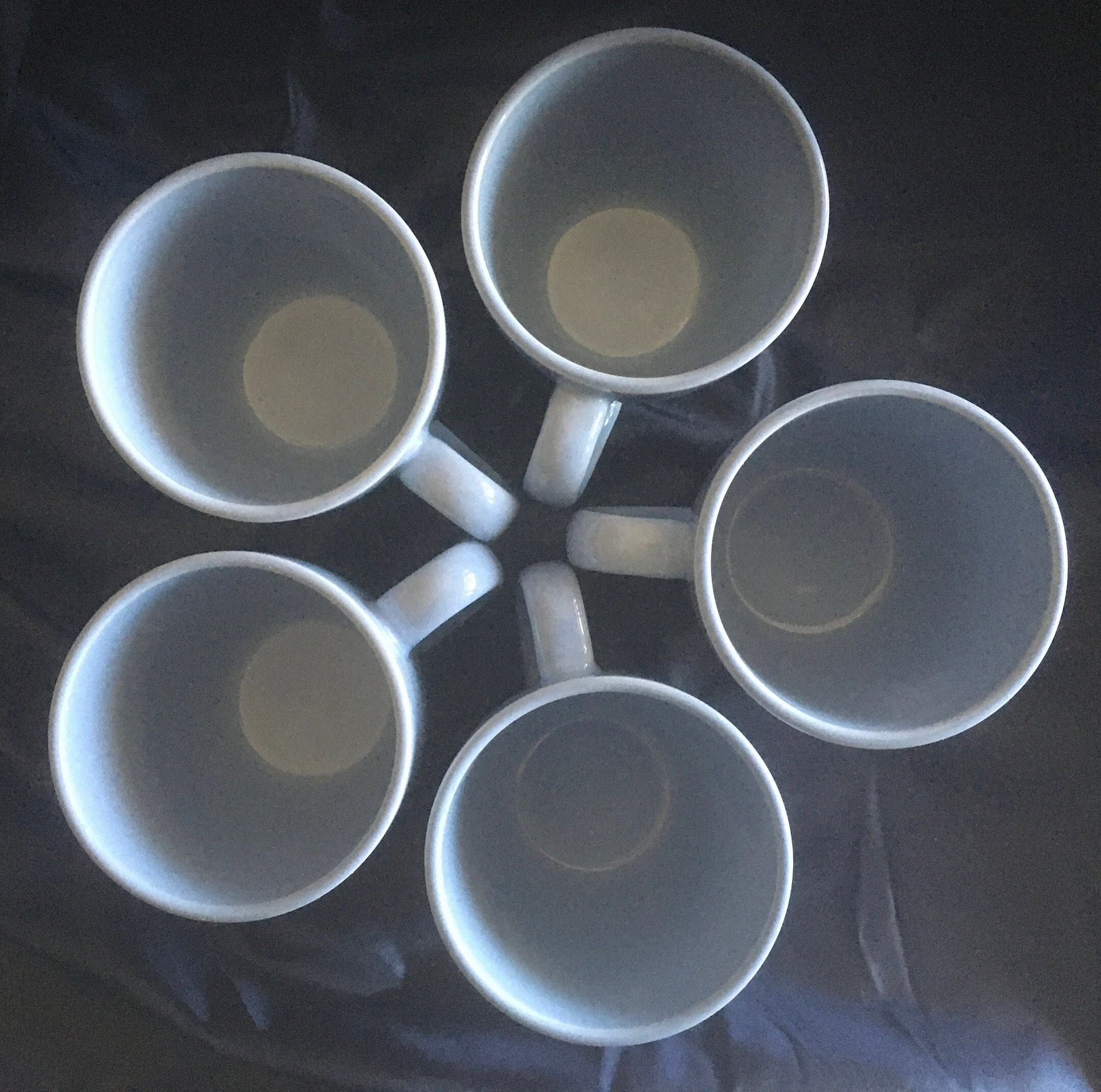 Vintage Corelle Coordinates Baby Blue Stoneware Coffee Cups - Set of 5 ...
