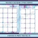 Blank Calendar Bundle: Printable Calendar Planner Schedule - Etsy