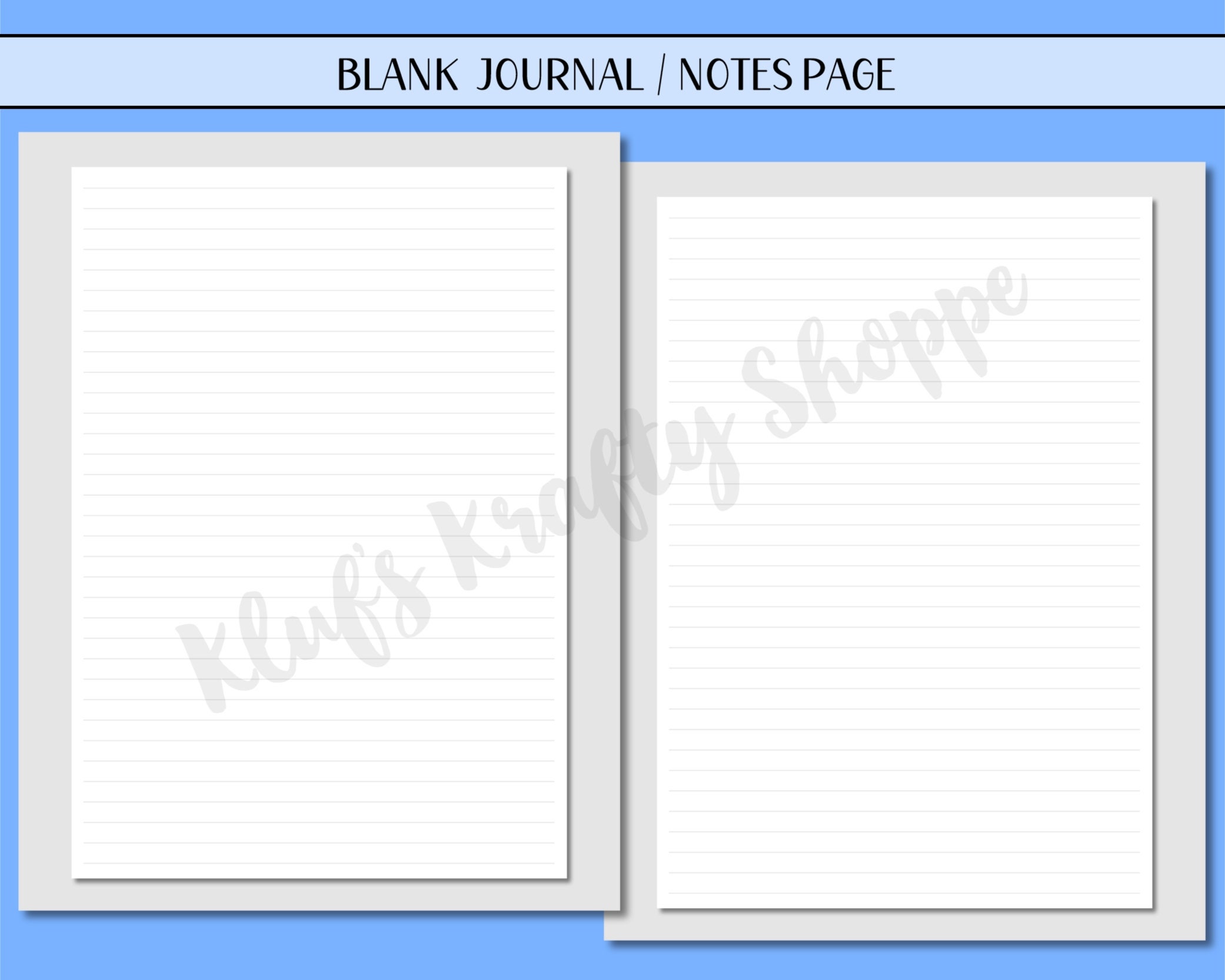 Blank Calendar Bundle: Printable Calendar, Planner, Schedule Pages ...