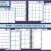 Blank Calendar Bundle: Printable Calendar Planner Schedule - Etsy