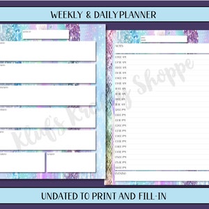 Blank Calendar Bundle: Printable Calendar, Planner, Schedule Pages ...