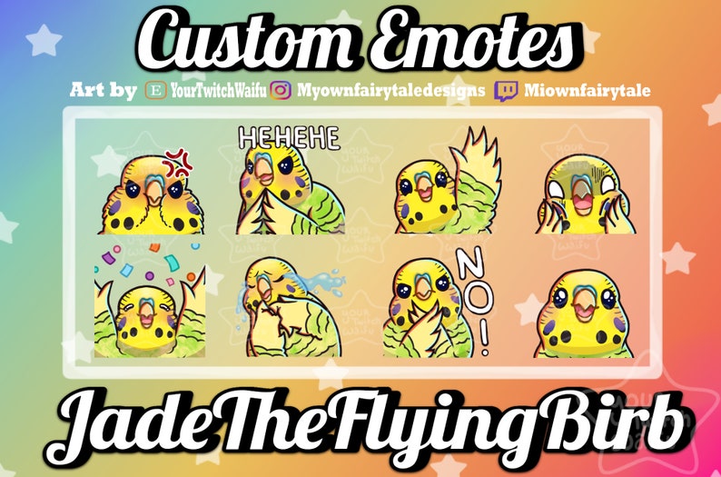 Custom Emote Commissions - Chibi - Cute - Kawaii - Twitch - Discord ...