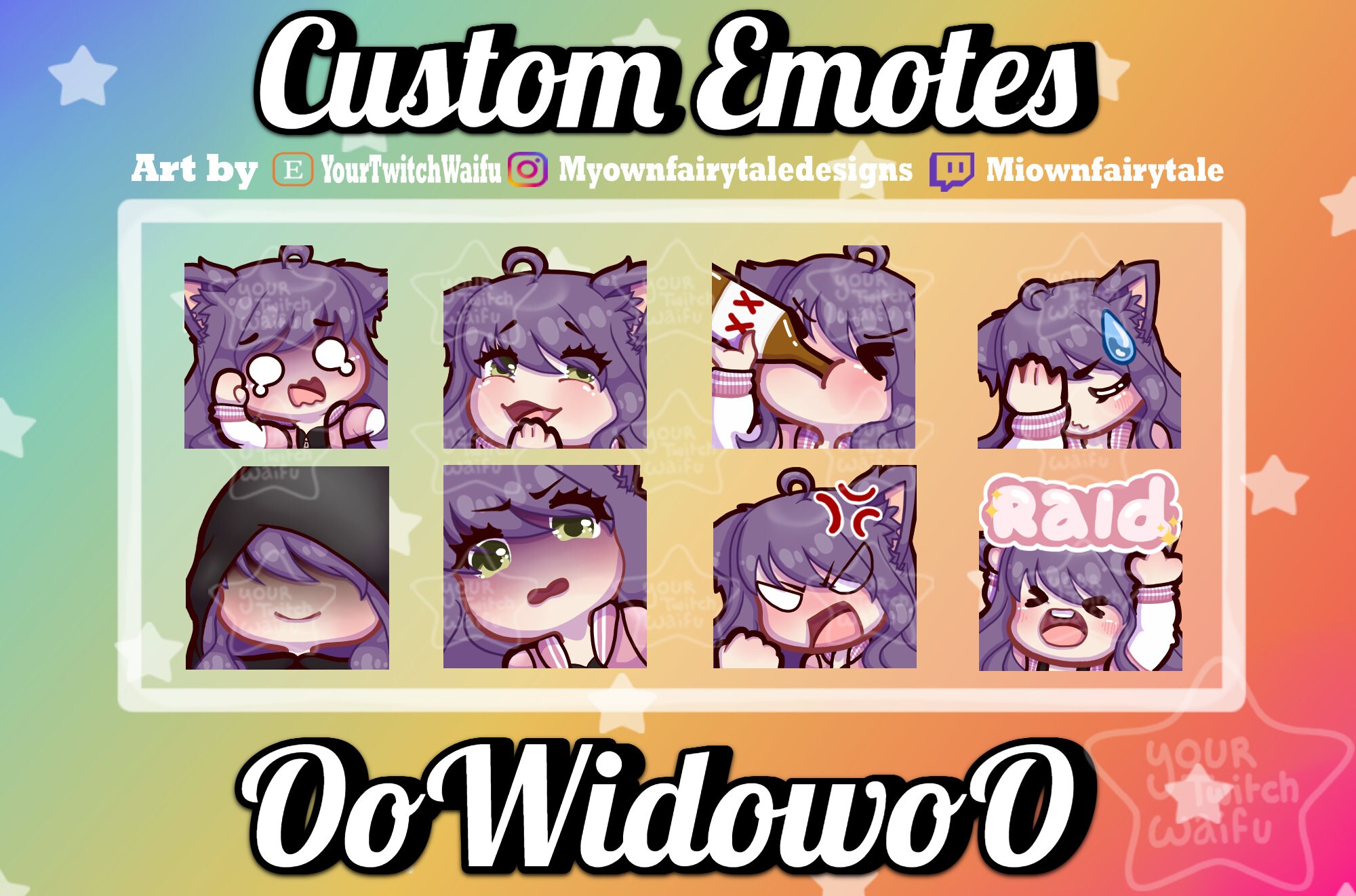 Custom Emote Commissions - Chibi - Cute - Kawaii - Twitch - Discord ...