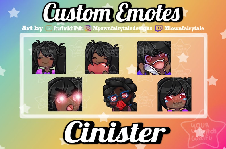 Custom Emote Commissions - Chibi - Cute - Kawaii - Twitch - Discord ...