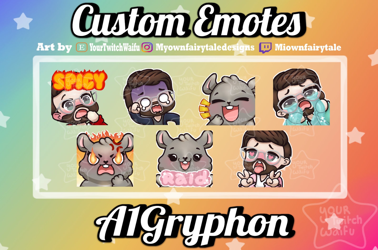 Custom Emote Commissions Chibi Cute Kawaii Twitch Discord Youtube - Etsy