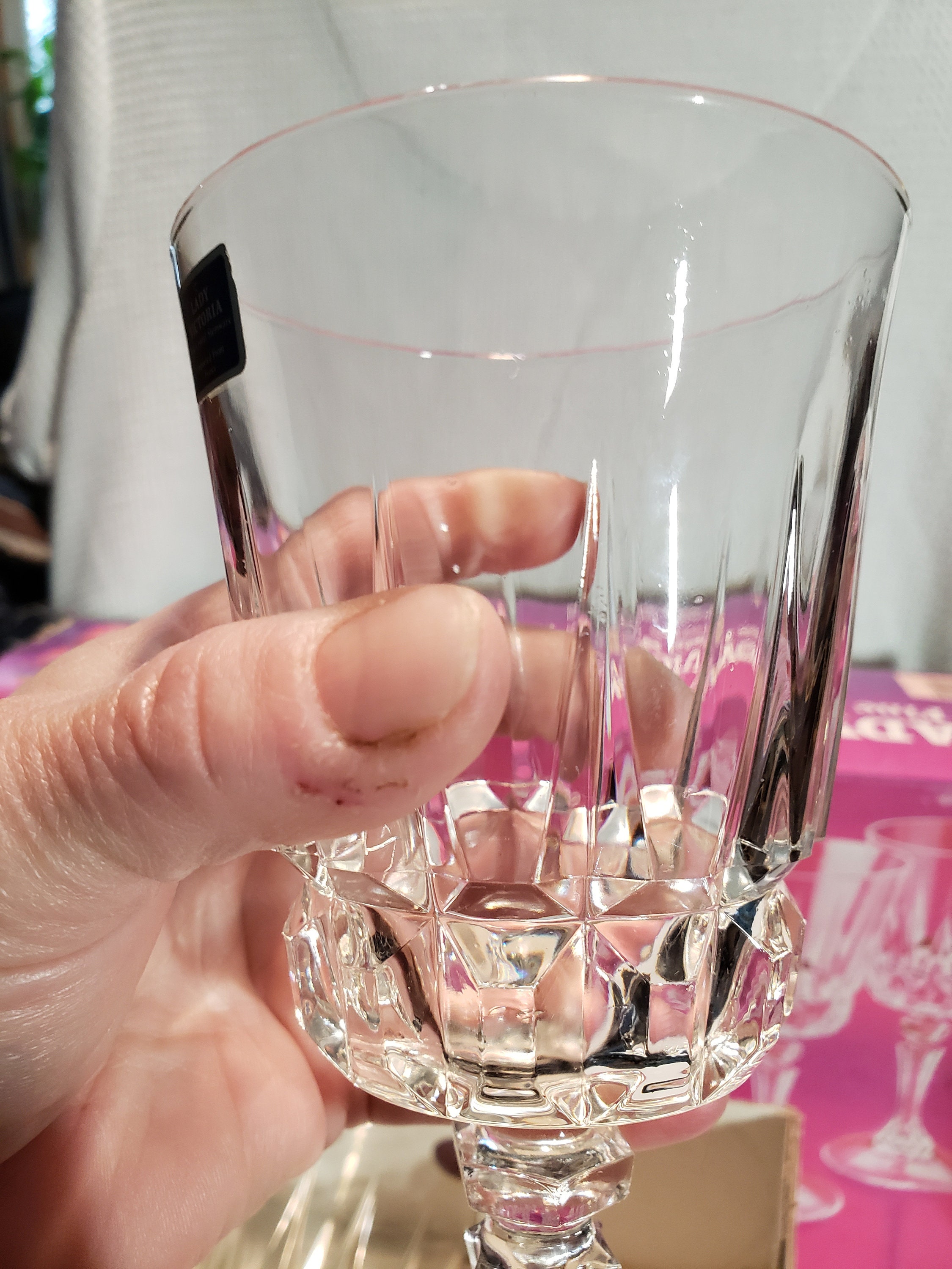 Lady Victoria Fine Crystal Stemware Imported From France 10.50 Oz Set ...