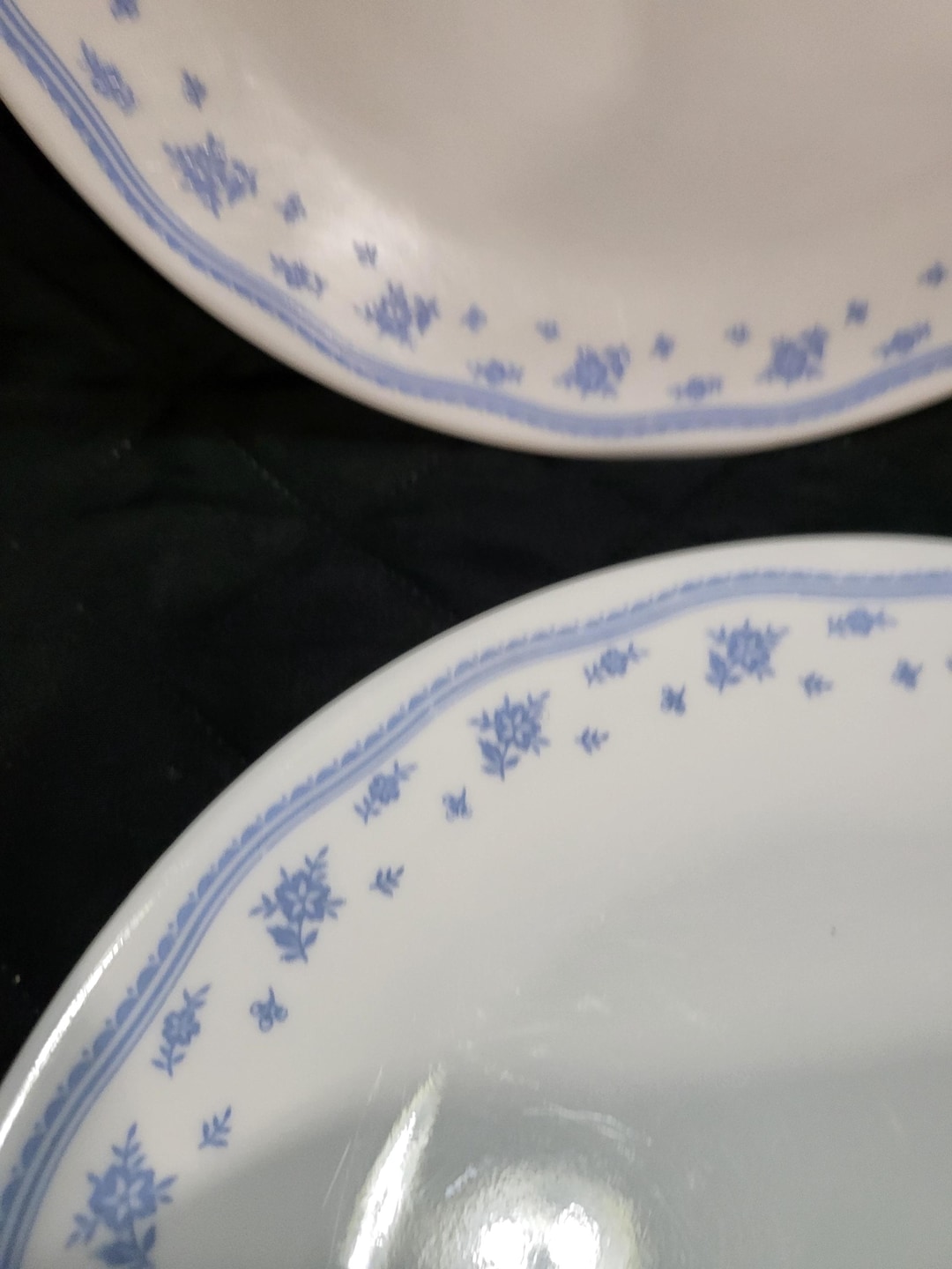 Vintage Corelle Morning Blue Forget Me Not 4 Dinner Plates 10.25" in ...